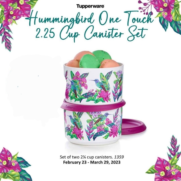 Tupperware | Kitchen | Tupperware Hummingbird 25 Canister | Poshmark